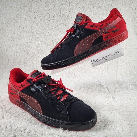Puma | Shoes | Puma X Batman Suede Classic Black Barbados Cherry Shoes ...